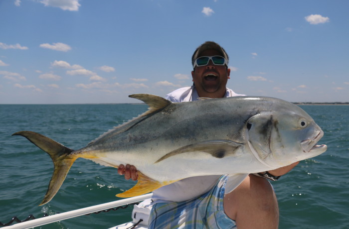 Joe Tooker with a 40+ pound Jack Crevalle